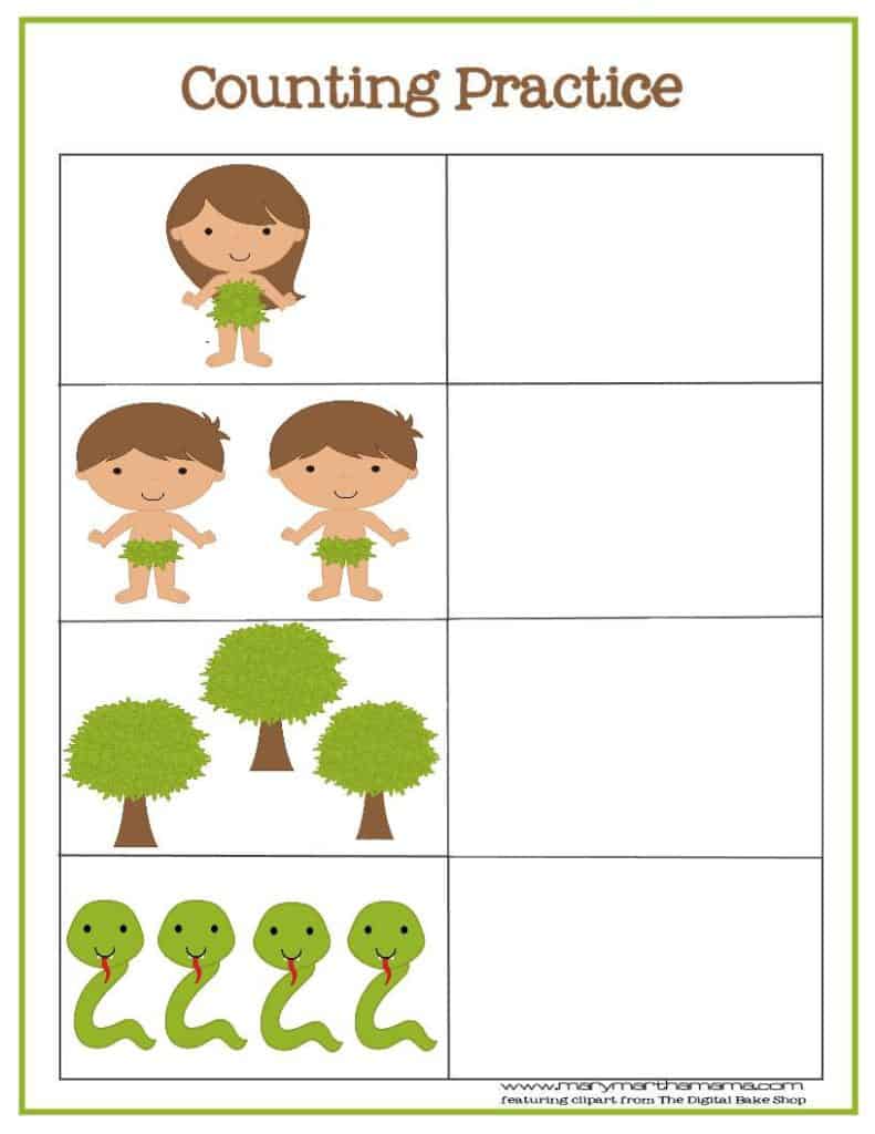Adam and Eve Story for Kids [Free Printable Activities] – Mary Martha Mama