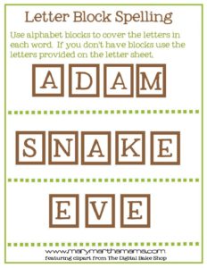 Adam and Eve Story for Kids [Free Printable Activities] – Mary Martha Mama