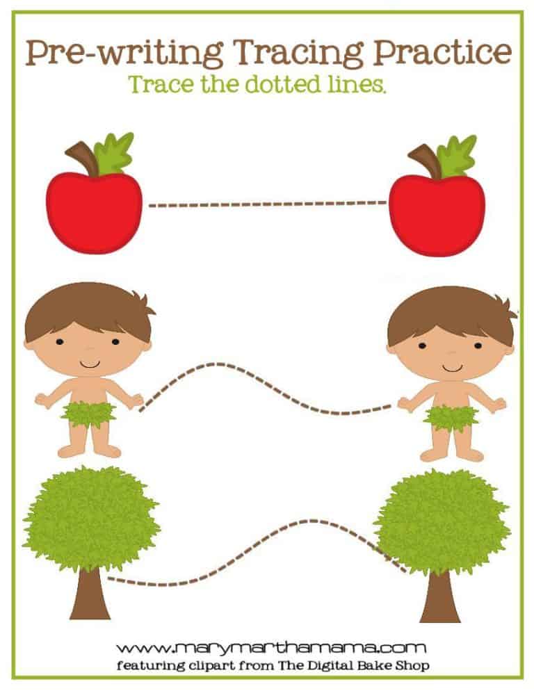 Adam and Eve Story for Kids [Free Printable Activities] – Mary Martha Mama