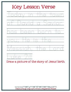 Christmas Worksheets for Preschoolers [Jesus' Birth] – Mary Martha Mama