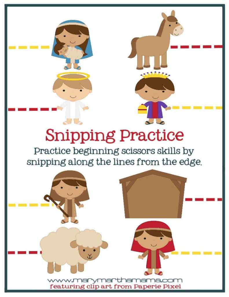 Christmas Worksheets for Preschoolers [Jesus' Birth] – Mary Martha Mama
