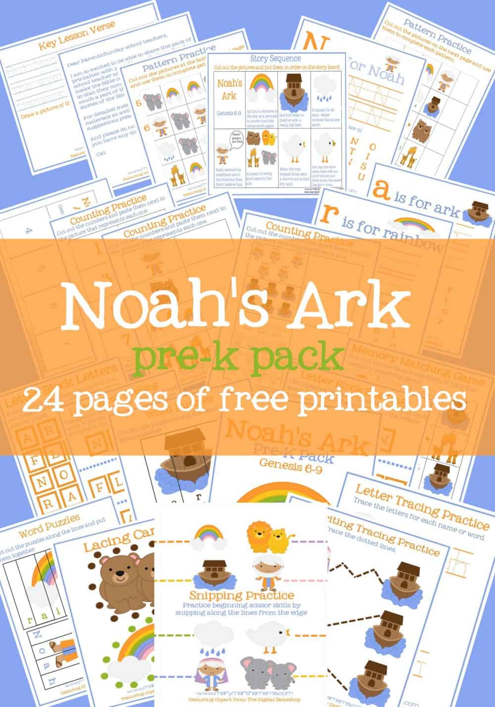 Noah's Ark Activities [Free Printables] – Mary Martha Mama
