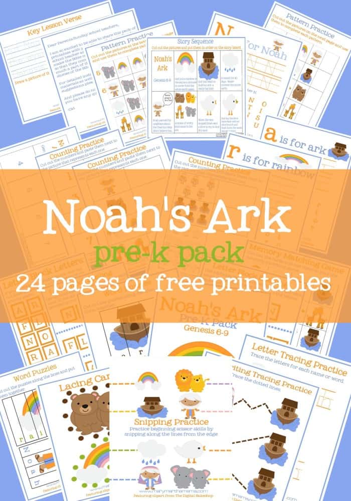 Noah's Ark Activities [Free Printables] – Mary Martha Mama