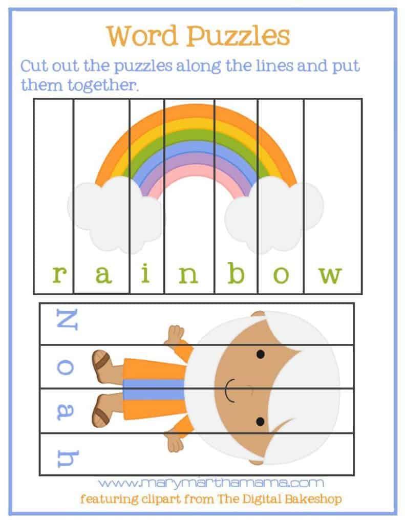 Noah's Ark Activities [Free Printables] – Mary Martha Mama