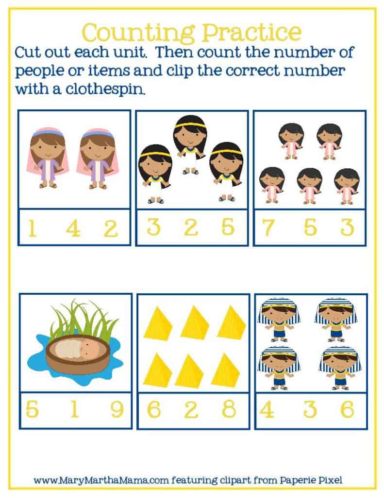 Baby Moses Activities for PreK & Early Elementary – Mary Martha Mama