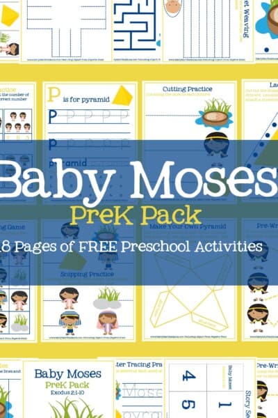 Baby Moses prek pack – Mary Martha Mama