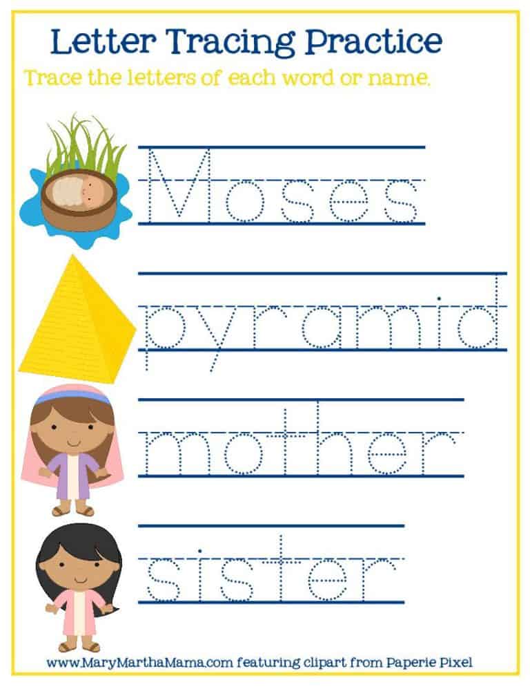 Baby Moses Activities for PreK & Early Elementary – Mary Martha Mama
