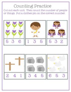 Easter Preschool Pack of Printables – Mary Martha Mama