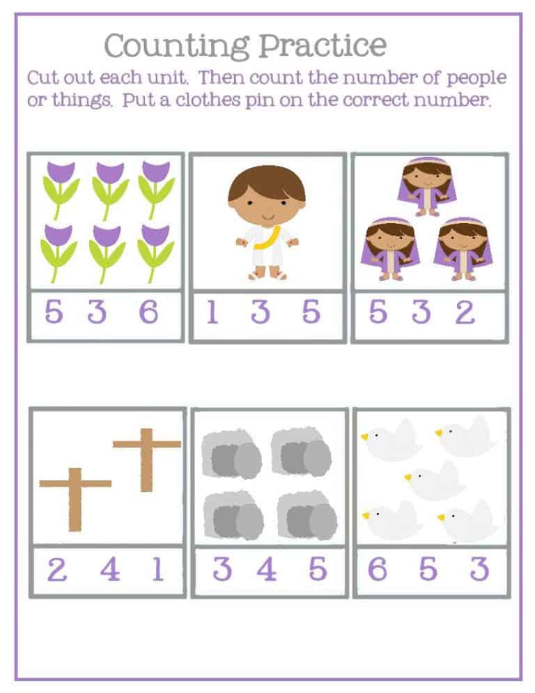 Easter Preschool Pack of Printables – Mary Martha Mama