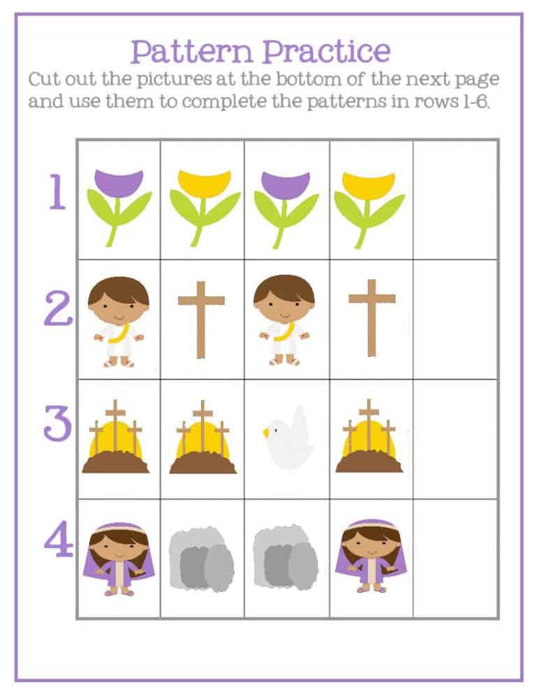 Easter Preschool Pack of Printables – Mary Martha Mama