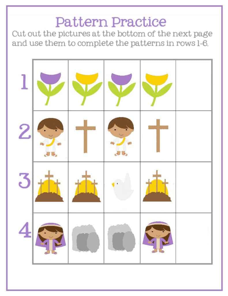 Easter Preschool Pack of Printables – Mary Martha Mama