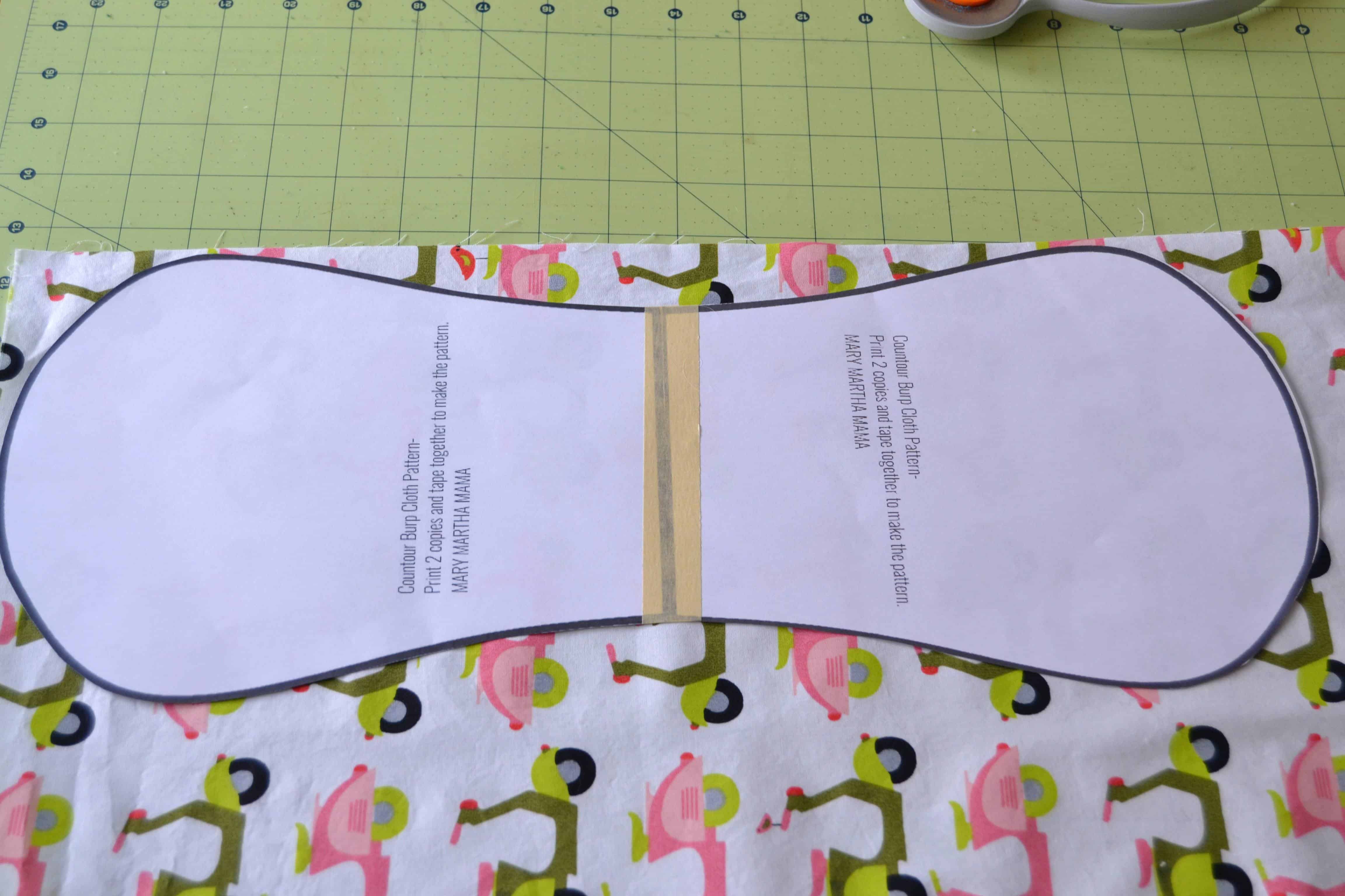 Free Printable Burp Cloth Pattern Printable Templates