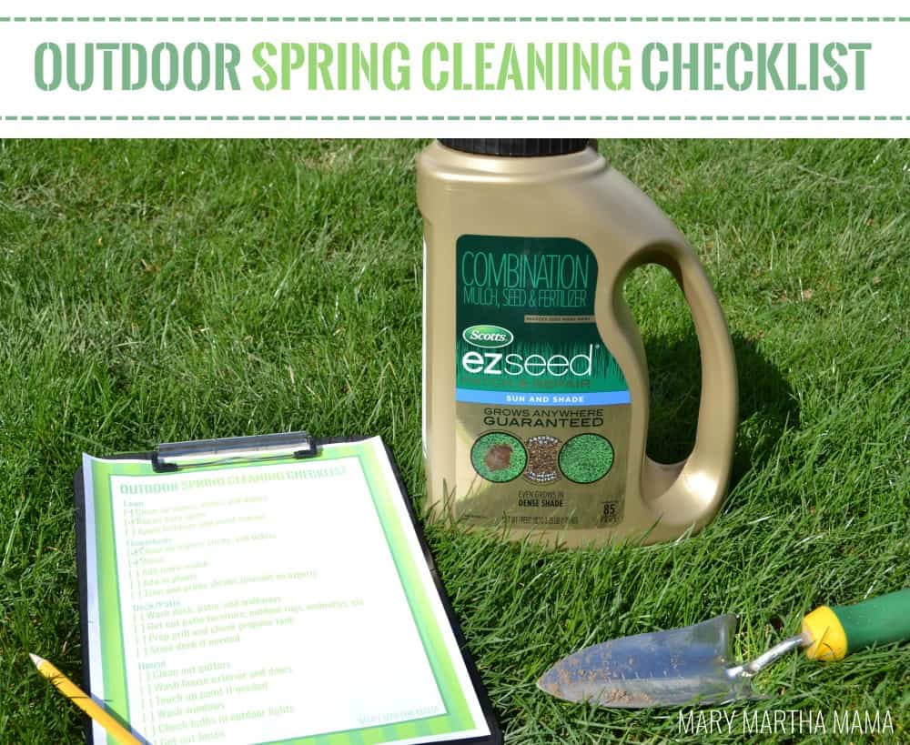 Operation Spring Spruce Up [Outdoor Spring Cleaning Checklist] – Mary ...