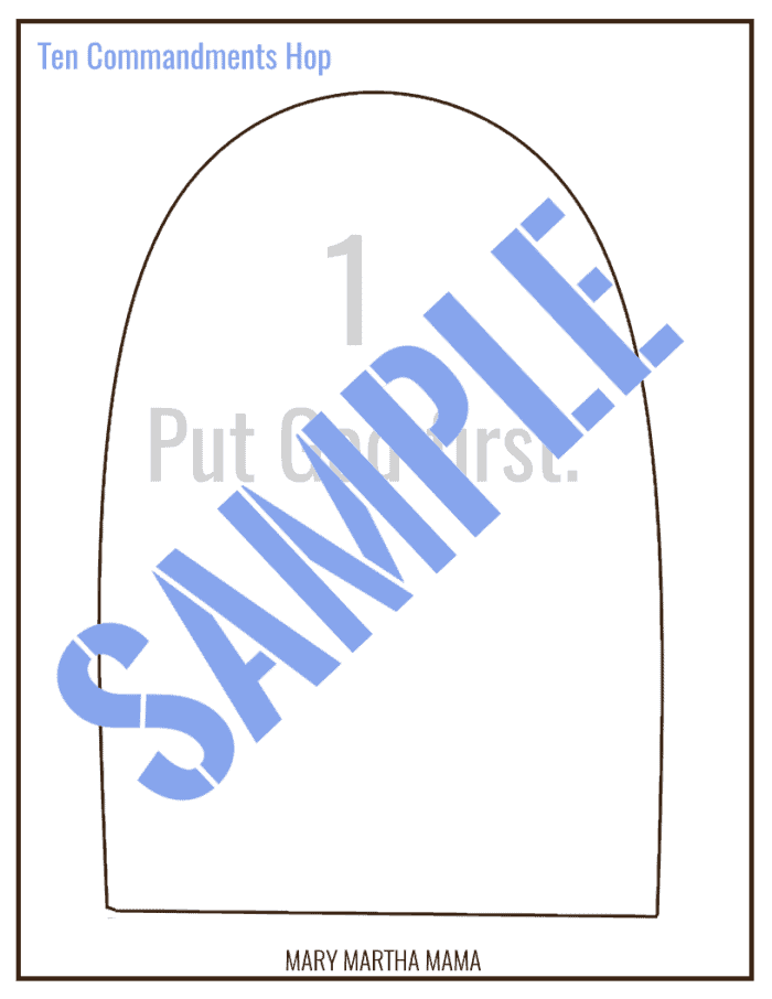 The 10 Commandments Activities – Mary Martha Mama