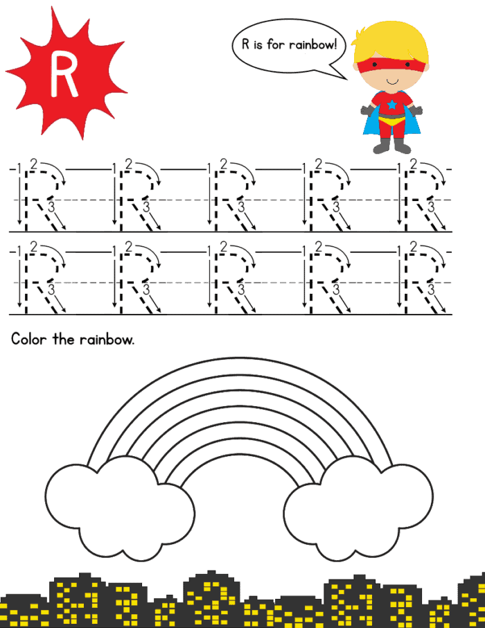 Super Hero Letter Tracing Pack: Upper Case – Mary Martha Mama