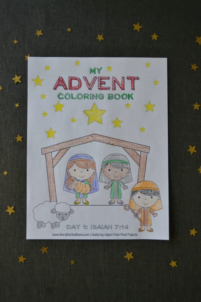 Advent Coloring Pages: 24 Free Printable Pages for Kids – Mary Martha Mama