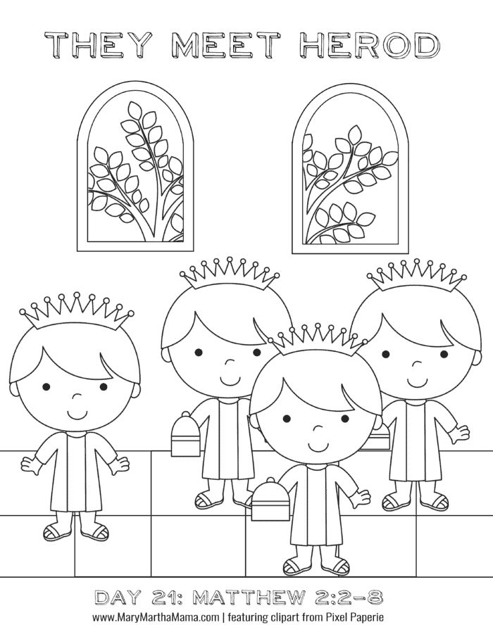 Advent Coloring Pages: 24 Free Printable Pages for Kids – Mary Martha Mama