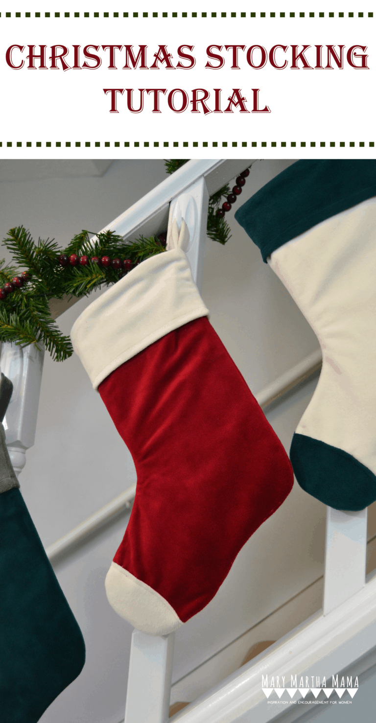 Cuffed Christmas Stocking Tutorial – Mary Martha Mama
