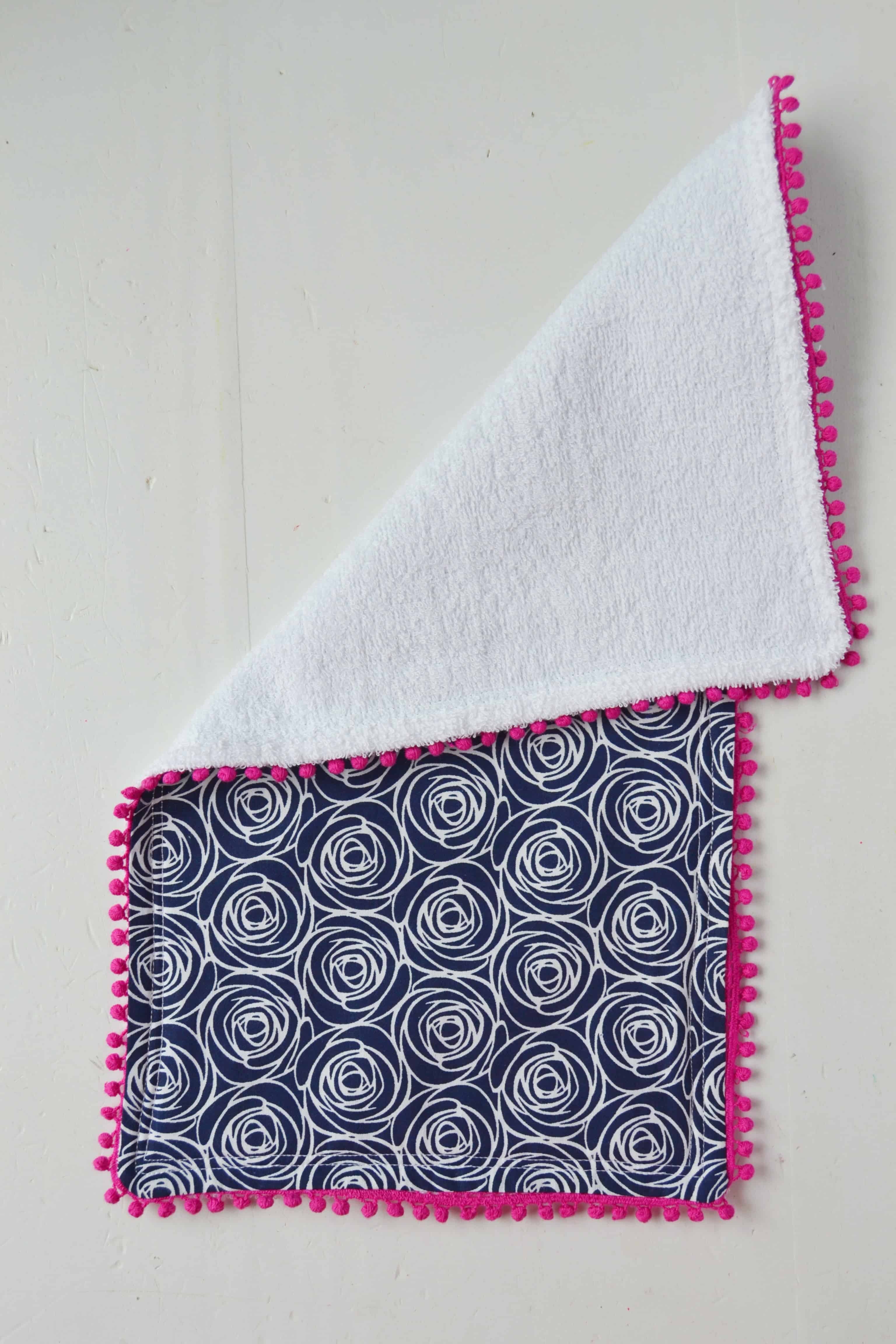 Pom Pom Burp Cloth Tutorial – Mary Martha Mama