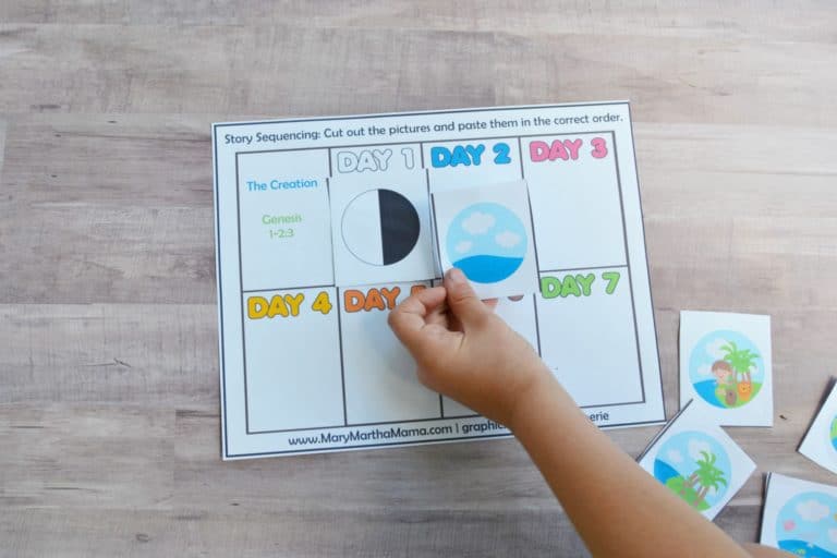 Creation Story for Kids [Free Printable Activities] – Mary Martha Mama
