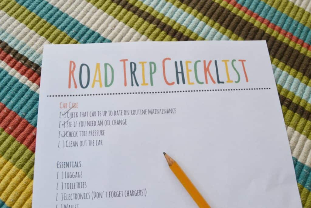 Road Trip Checklist – Mary Martha Mama