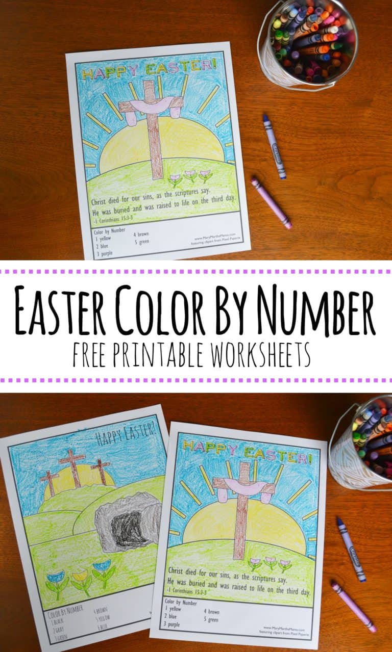 Religious Easter Coloring Pages – Mary Martha Mama