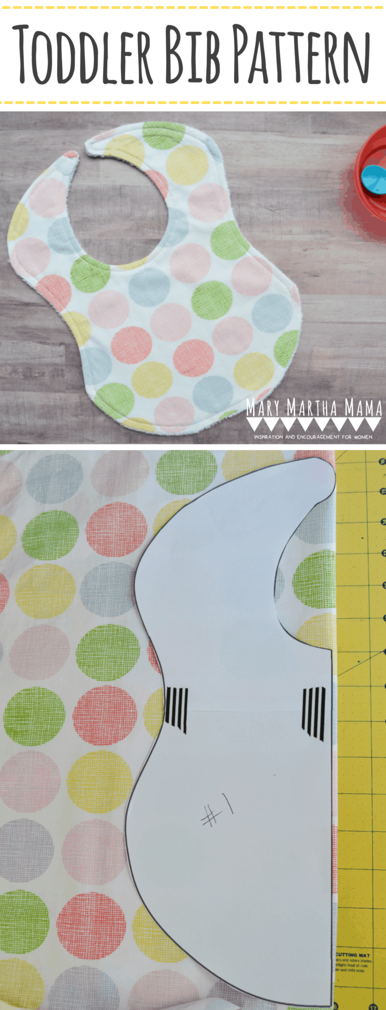 Toddler Bib Pattern [Big Bib] – Mary Martha Mama