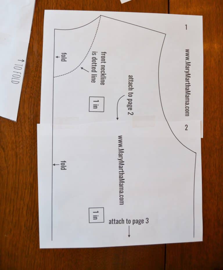Swing Dress Pattern [Free Printable] – Mary Martha Mama
