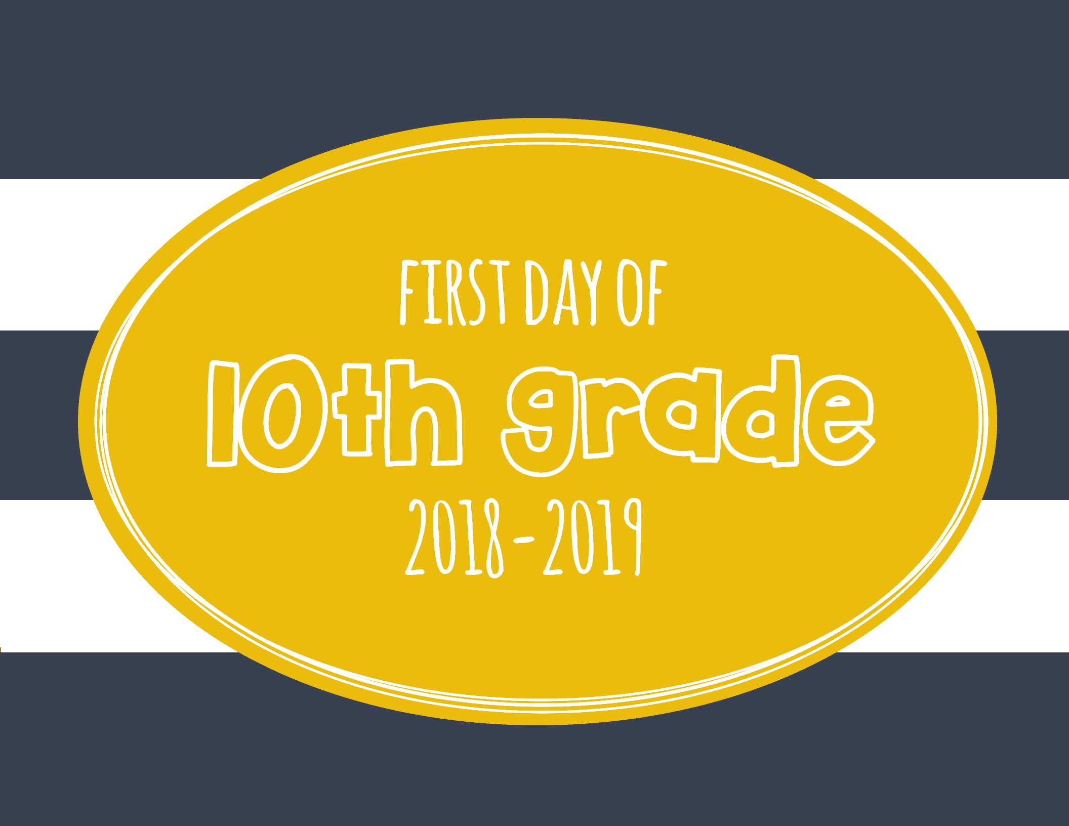 Free Printable First Day of School Signs [2018-2019] – Mary Martha Mama