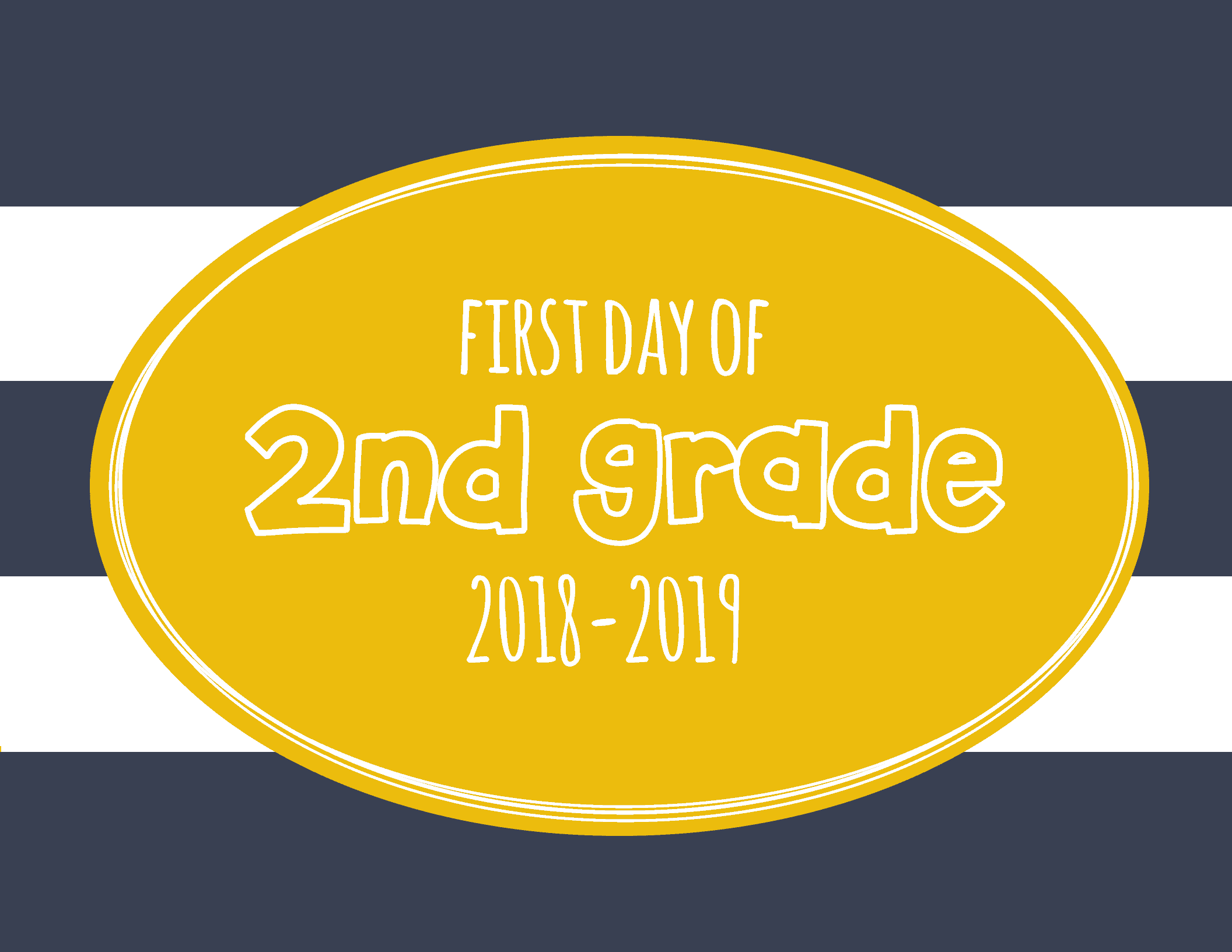 Free Printable First Day of School Signs [2018-2019] – Mary Martha Mama