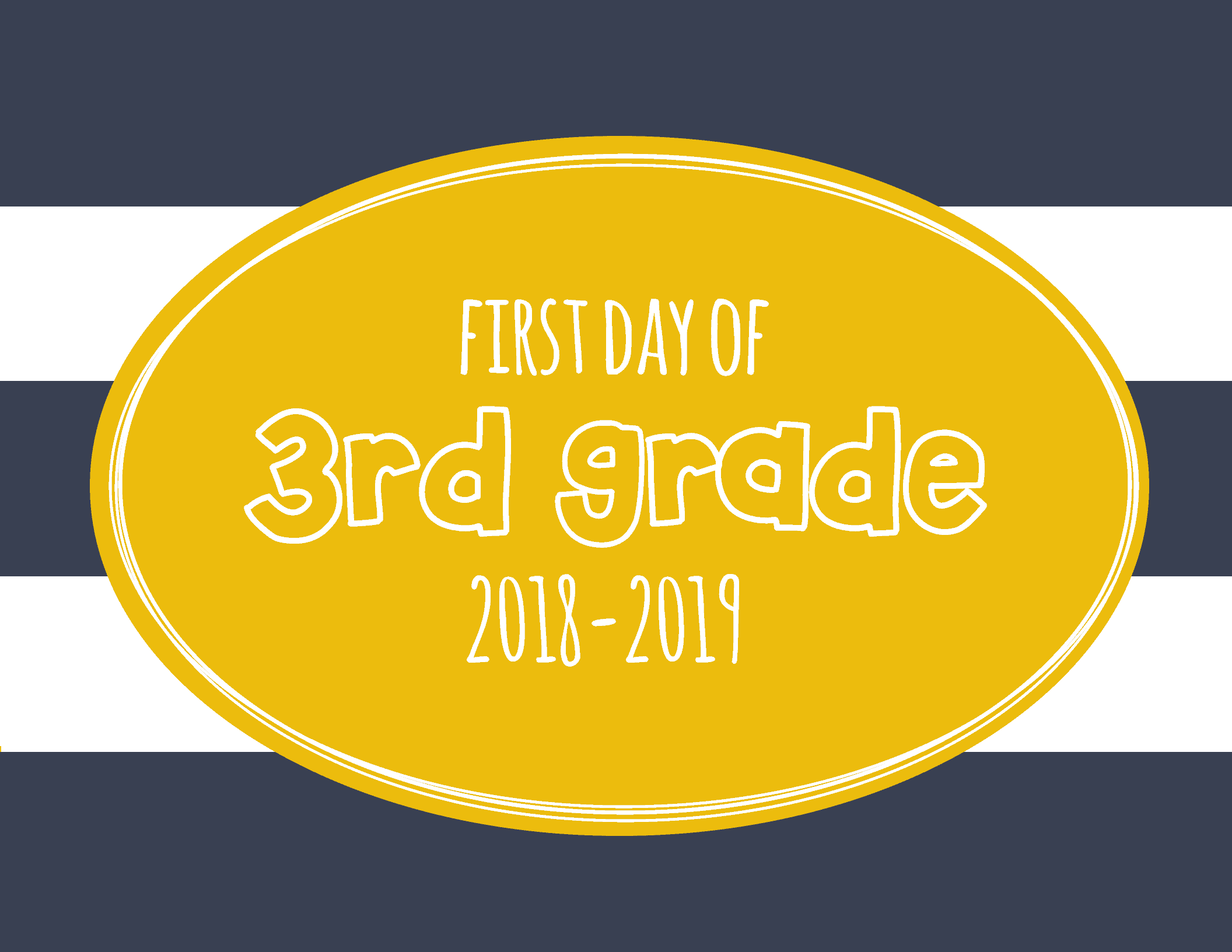 Free Printable First Day of School Signs [2018-2019] – Mary Martha Mama