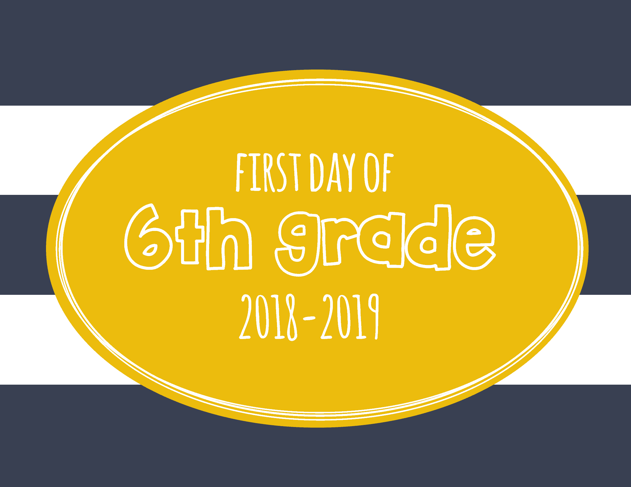 Free Printable First Day of School Signs [2018-2019] – Mary Martha Mama