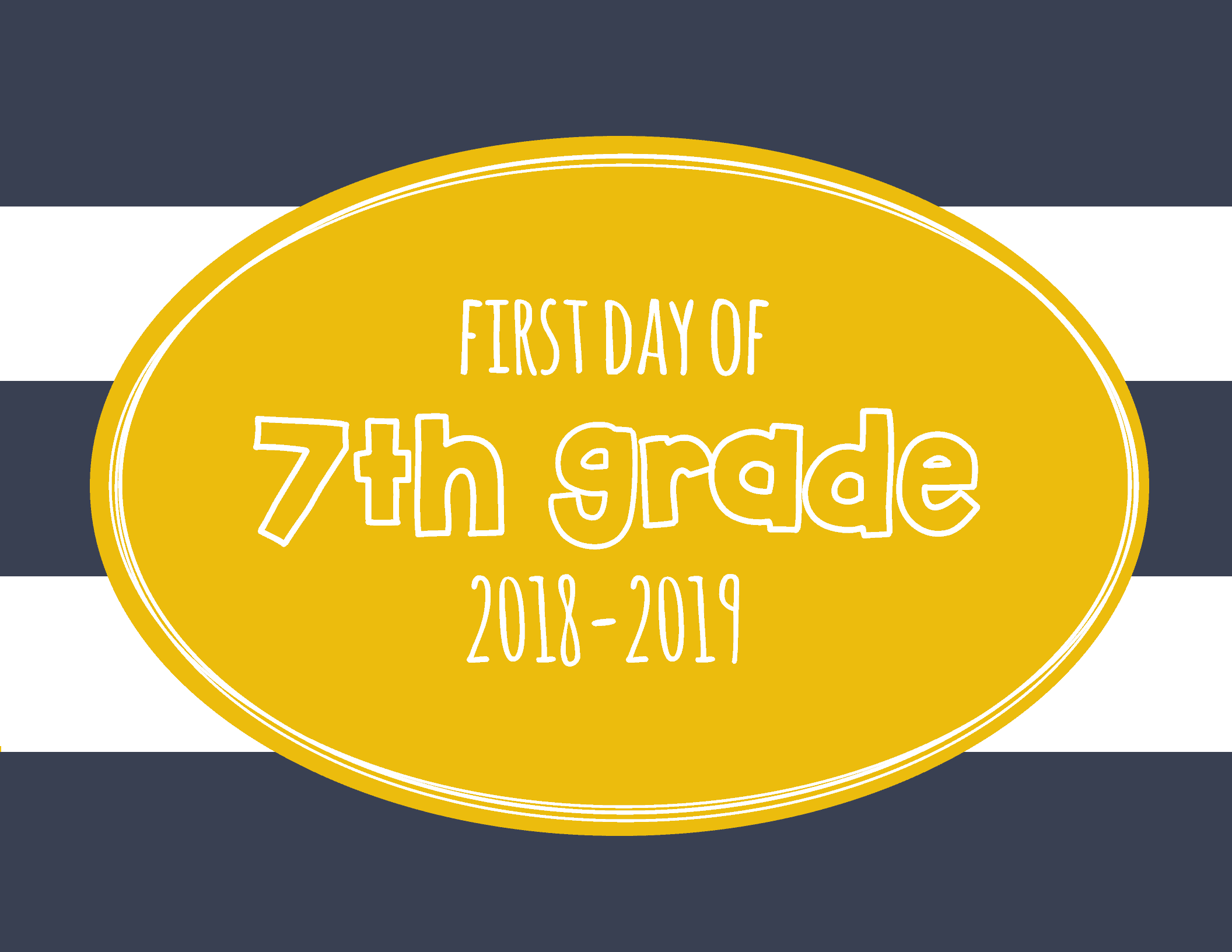Free Printable First Day of School Signs [2018-2019] – Mary Martha Mama