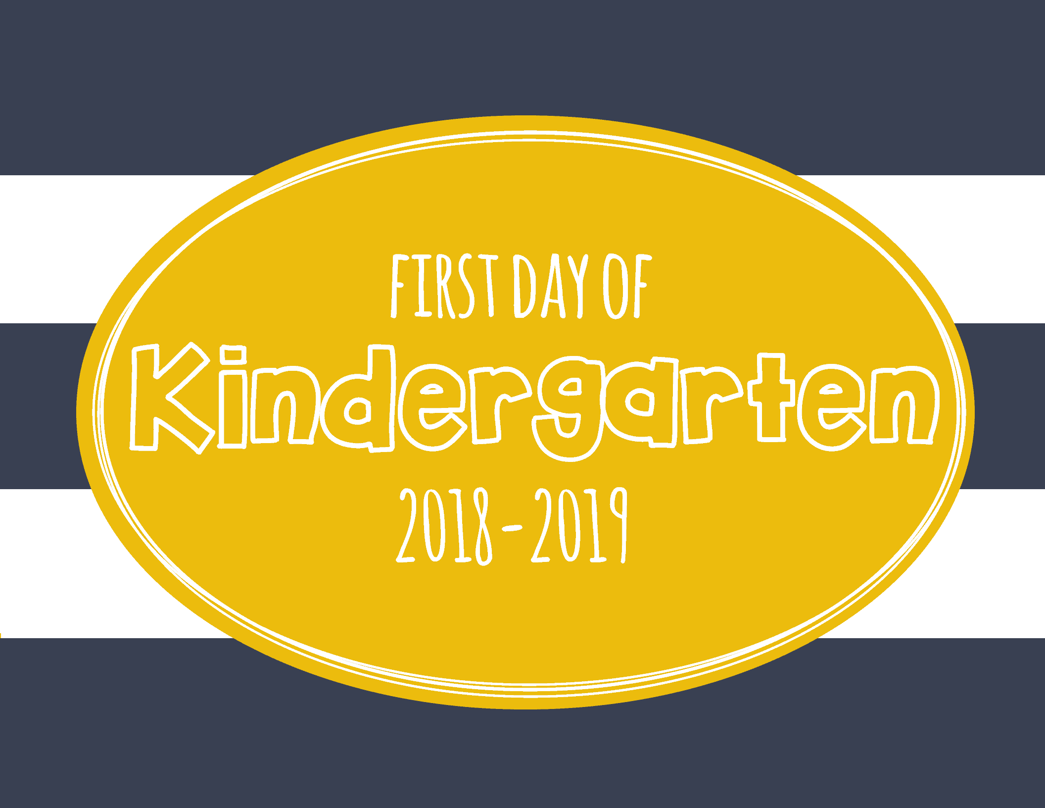 Free Printable First Day of School Signs [2018-2019] – Mary Martha Mama