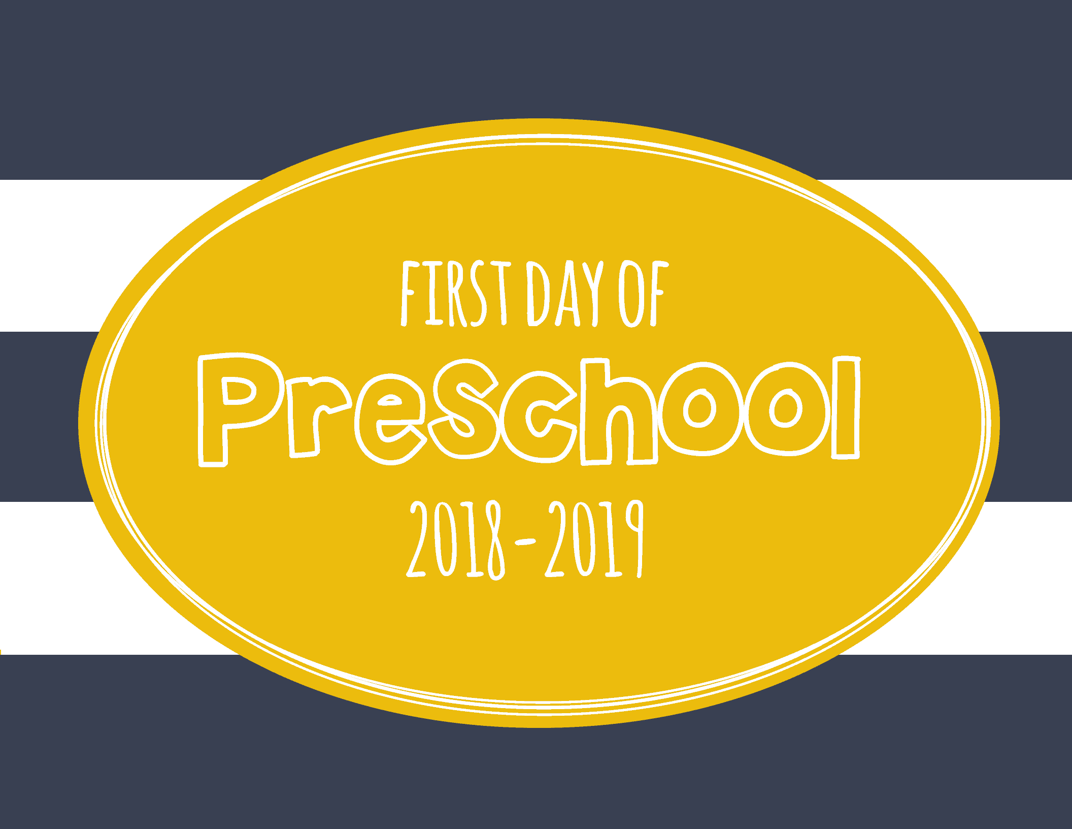 Free Printable First Day of School Signs [2018-2019] – Mary Martha Mama
