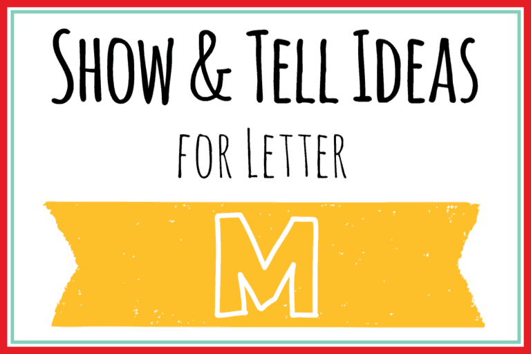 Show and Tell Letter N [96 Ideas for Your Preschooler!] – Mary Martha Mama