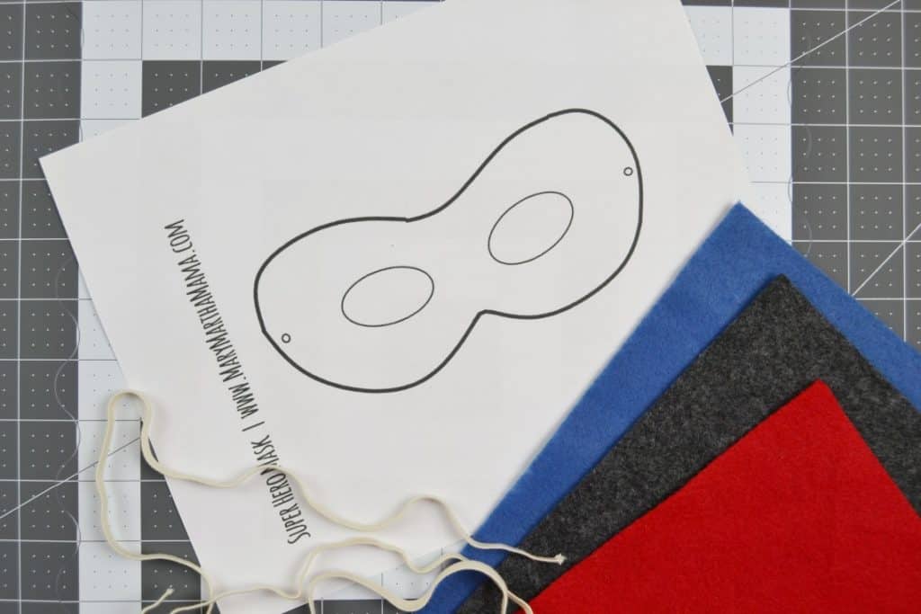 Free Super Hero Mask Template and Easy Tutorial – Mary Martha Mama