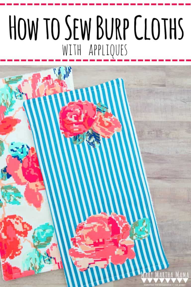 Baby Burp Cloth Pattern (3 Versions) – Mary Martha Mama