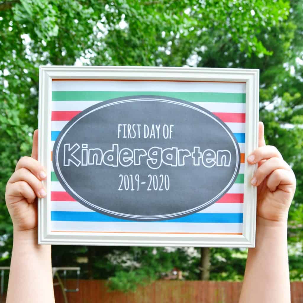 Printable First Day of School Signs 2019 – Mary Martha Mama