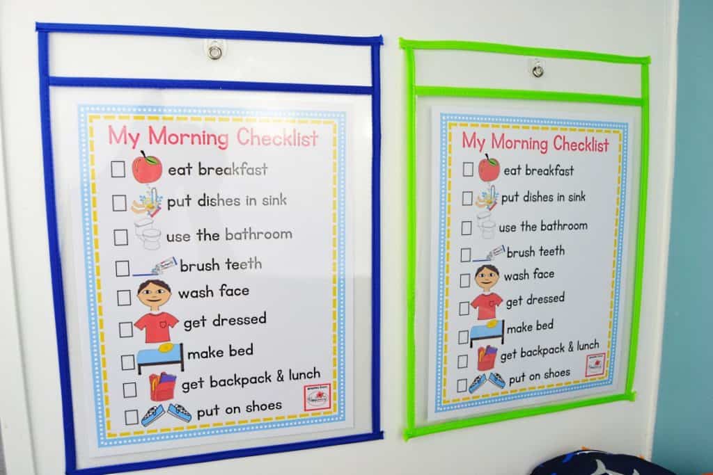Morning Checklist for Kids (Free Printable) – Mary Martha Mama