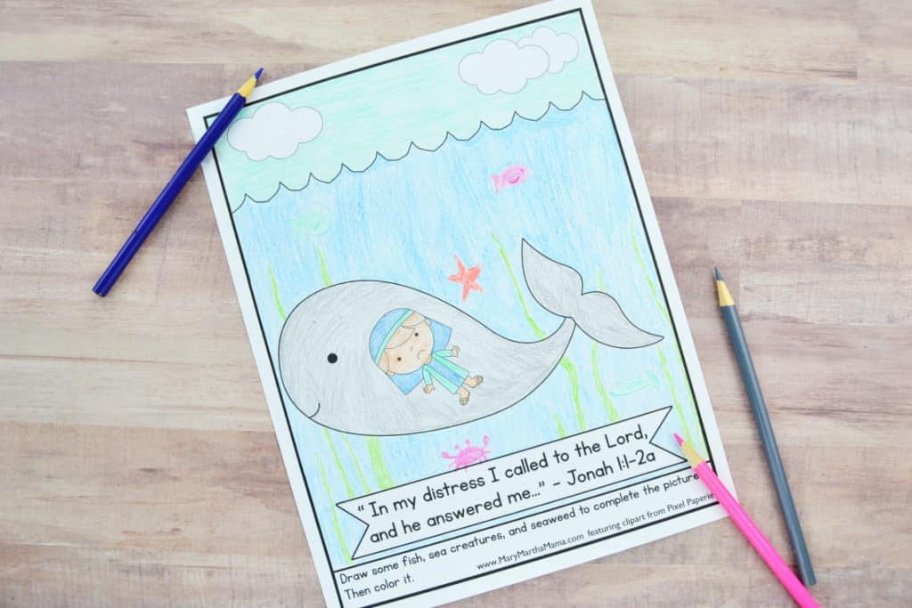Jonah and the Whale Activities for Kids – Mary Martha Mama