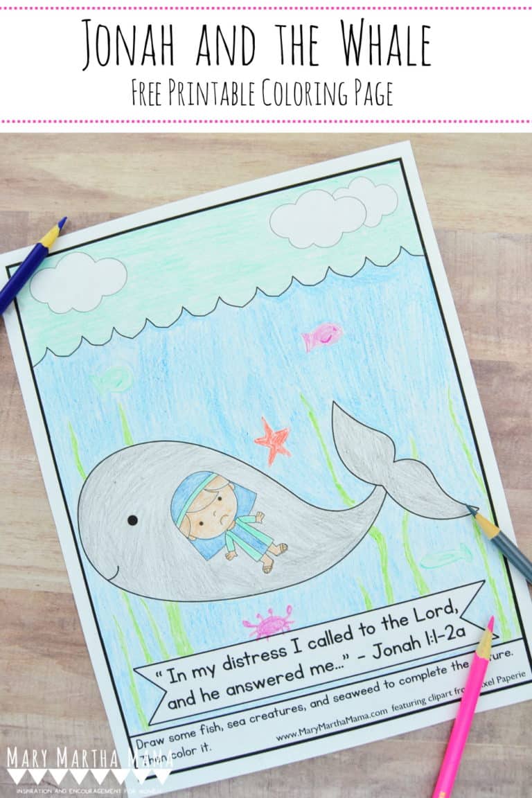 Jonah and the Whale Activities for Kids – Mary Martha Mama