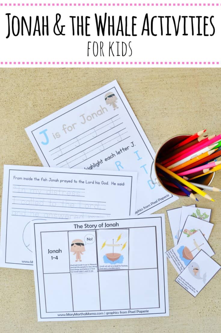 Jonah and the Whale Activities for Kids – Mary Martha Mama