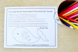 Jonah and the Whale Activities for Kids – Mary Martha Mama