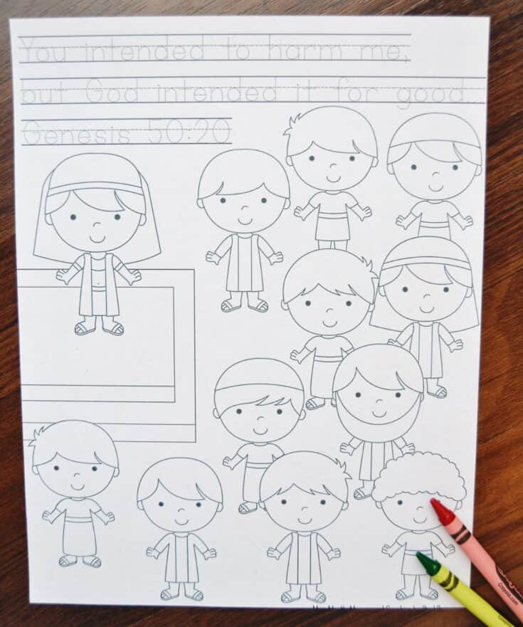 Joseph Coloring Pages (Free Printables!) – Mary Martha Mama
