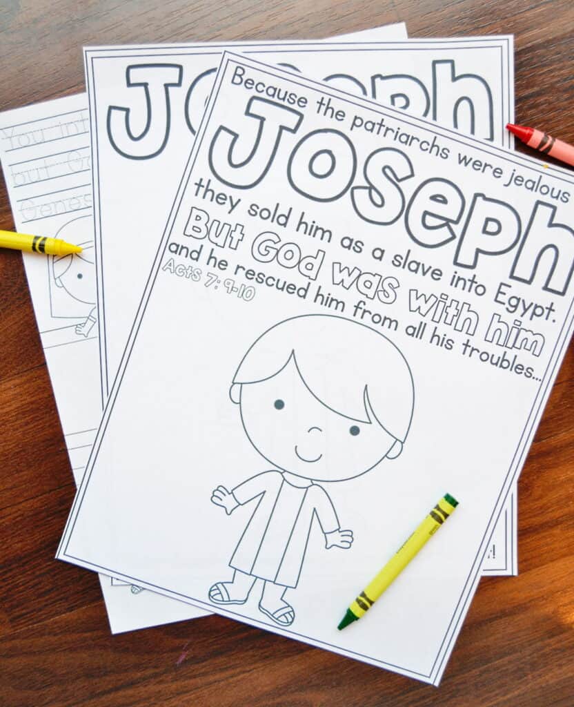 Joseph Coloring Pages (Free Printables!) – Mary Martha Mama