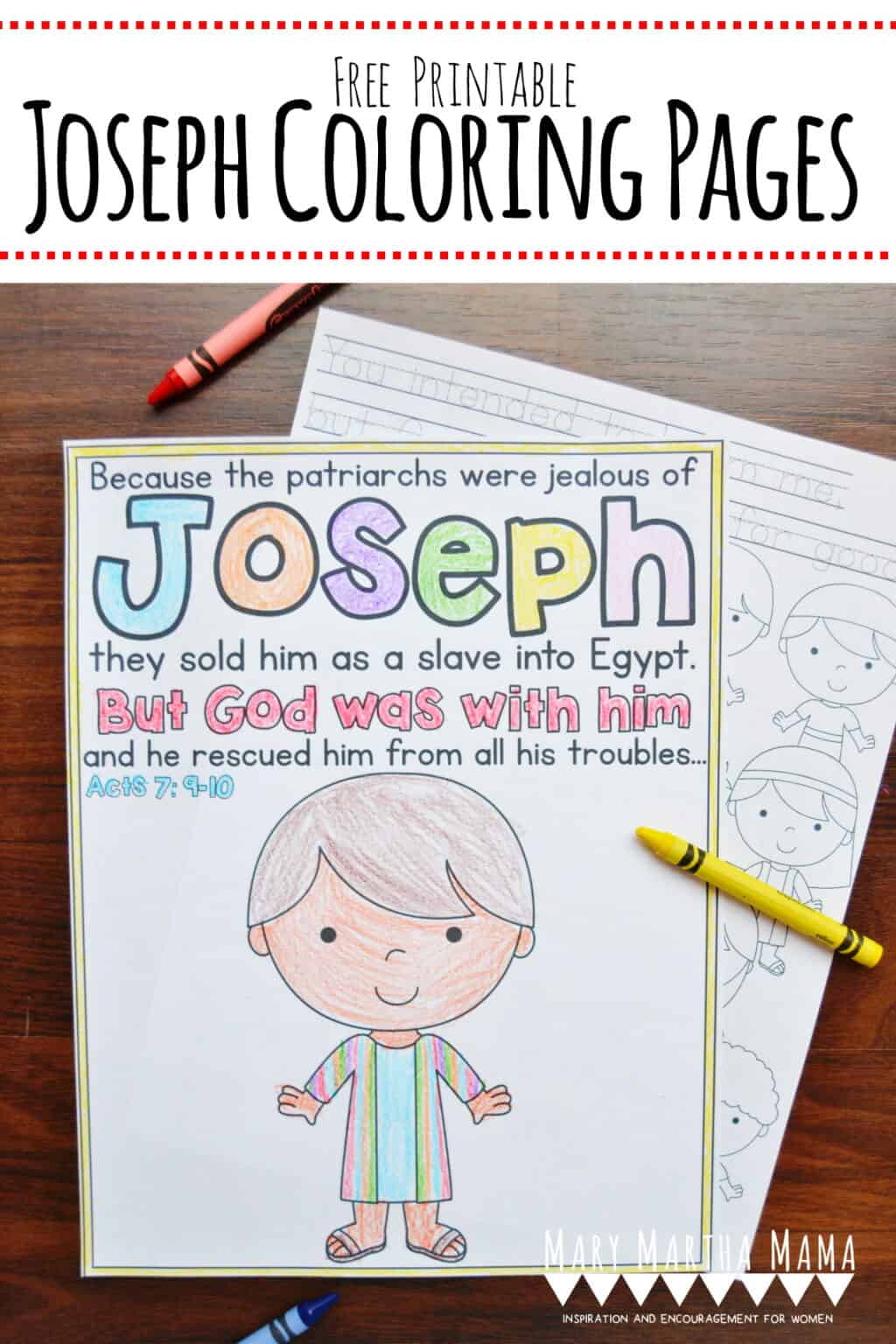 Joseph Coloring Pages (Free Printables!) – Mary Martha Mama
