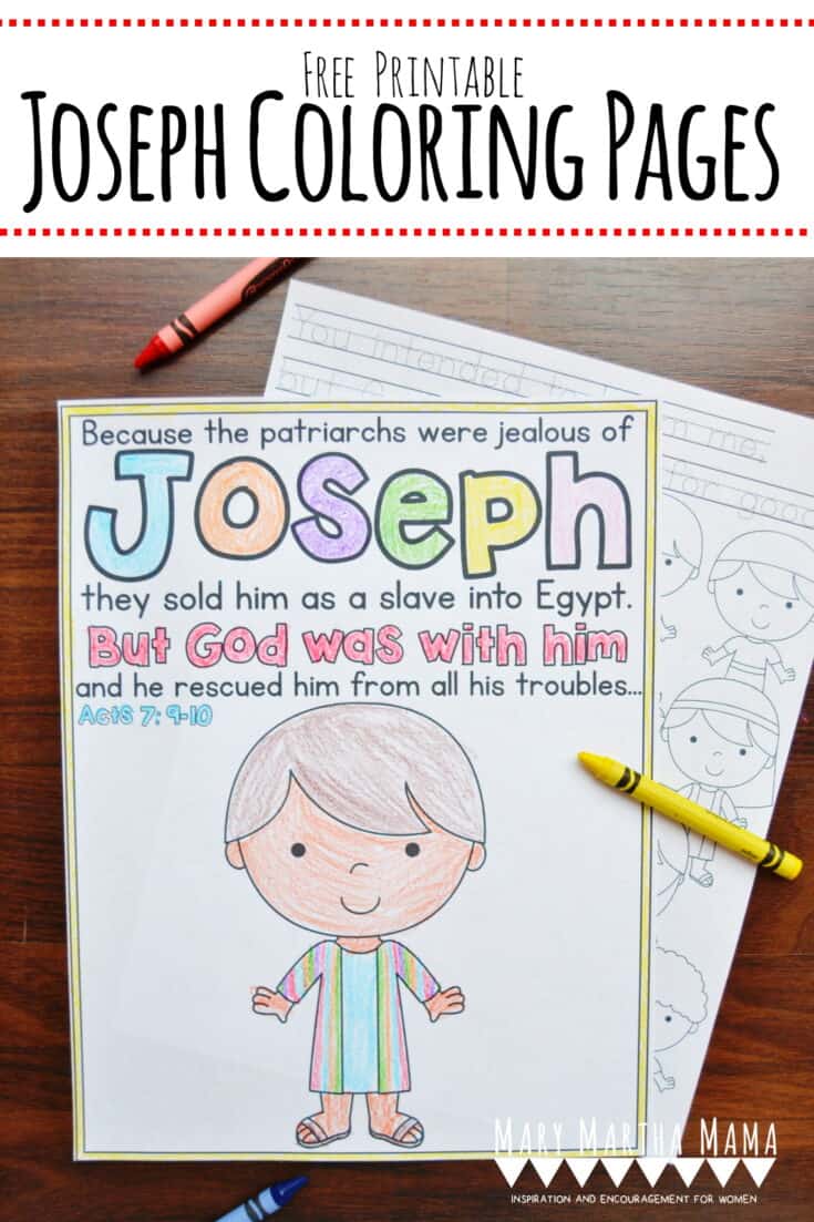 Joseph Coloring Pages (Free Printables!) – Mary Martha Mama