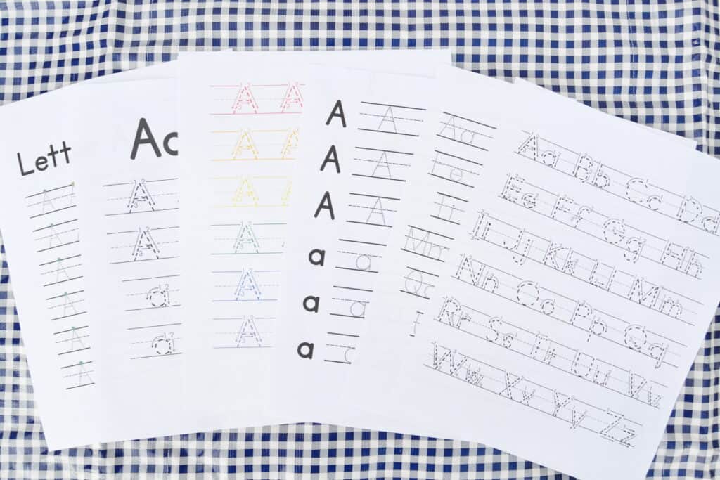 Letter Tracing Worksheets [Free Handwriting Practice] – Mary Martha Mama