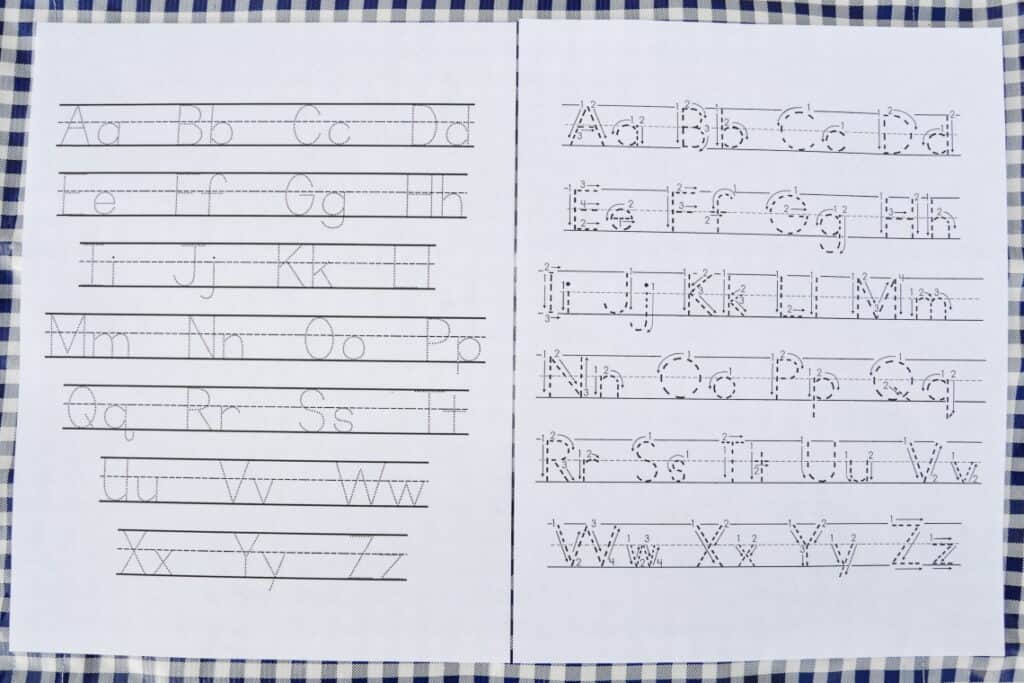 Letter Tracing Worksheets [Free Handwriting Practice] – Mary Martha Mama